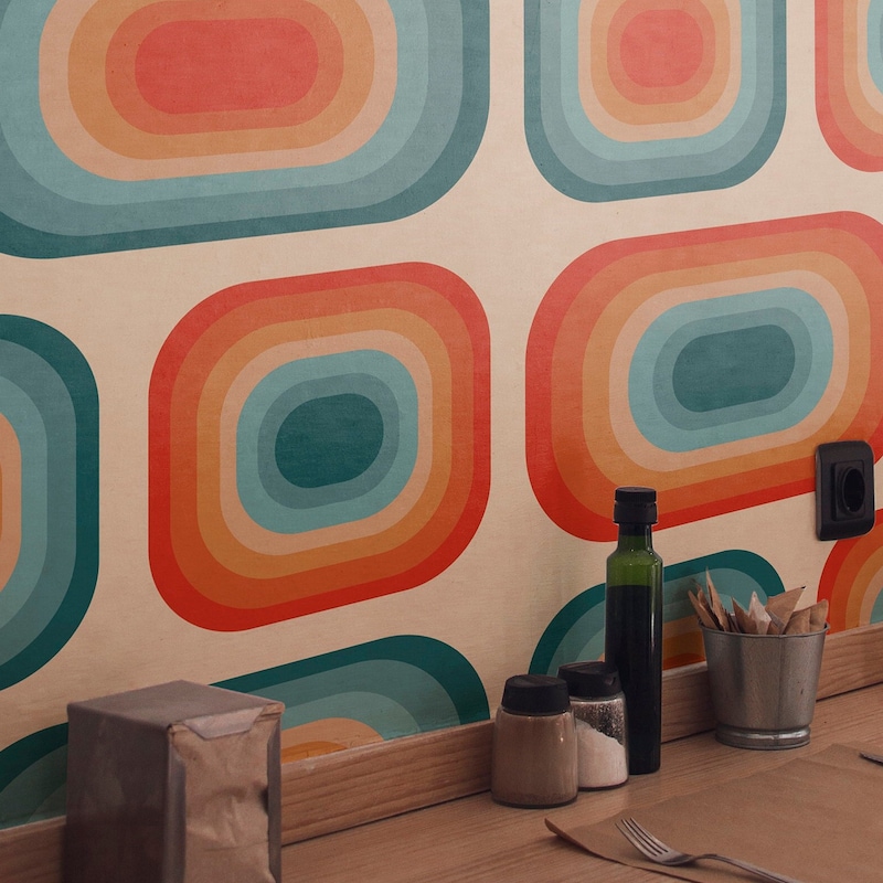 Peel And Stick Wallpaper Retro