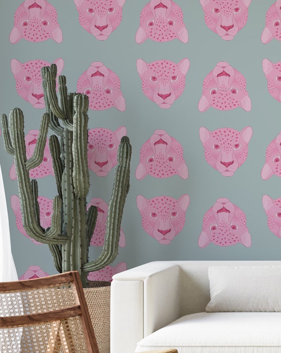 Roze Cheetah Hello Kitty Behang Roze Behang Online Kopen Bij