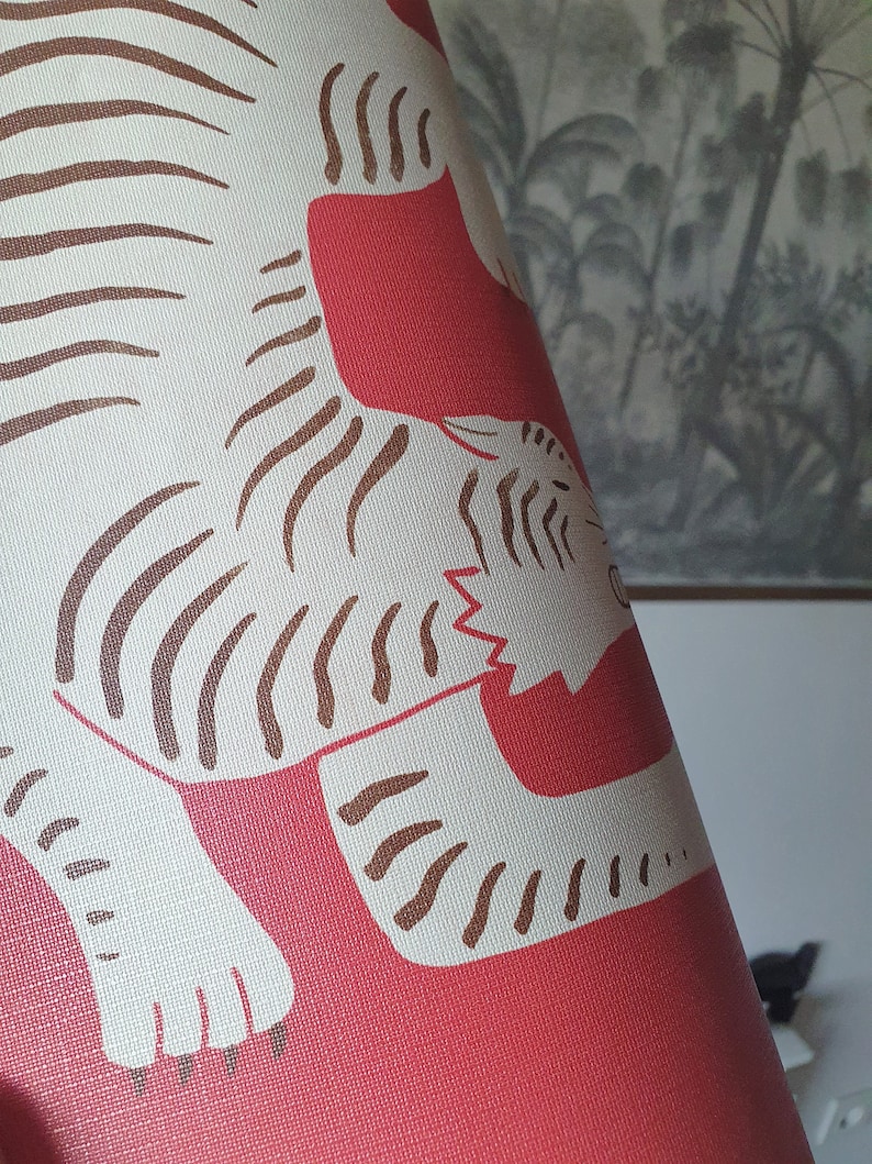 Peel and Stick Mustard Tiger Wallpaper Aztec Tiger Wallpaper - Etsy