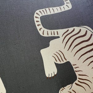 Dark Gray Tiger Wallpaper, Aztec Tiger Wallpaper, Vintage Removable ...