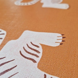 Tiger Wallpaper, Aztec Tiger Peel and Stick Wallpaper, Vintage Orange ...