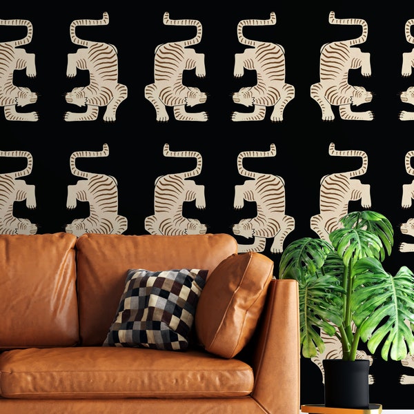 Tiger Wallpaper - Etsy