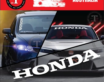 Windshield Window Banner Decal Vinyl Sticker Race Honda Civic Accord ...