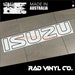 ISUZU D-max Outlined Cut Tailgate Vinyl Sticker Decal - Etsy