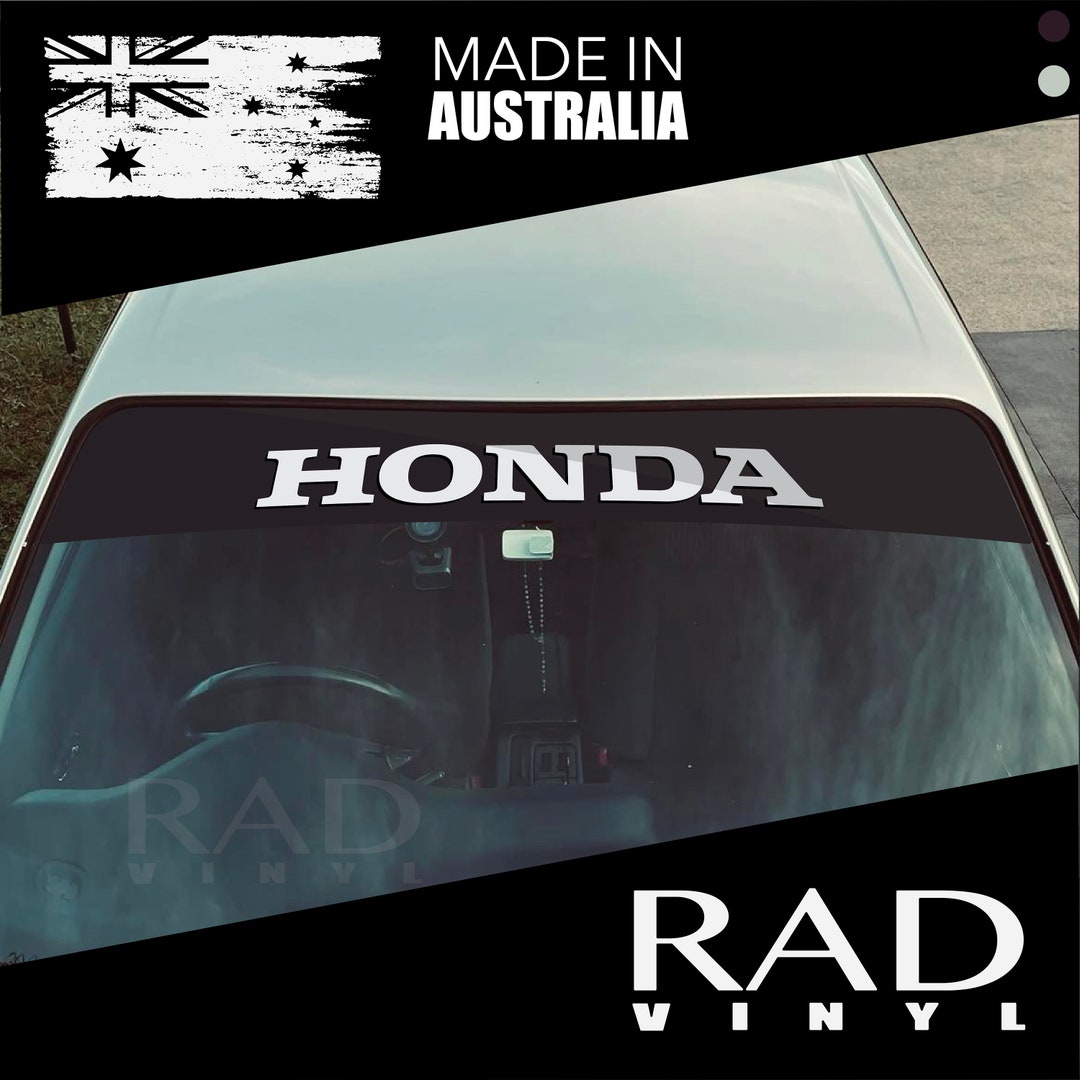 HONDA Car Windshield Banner Vinyl Sticker Decal - Etsy