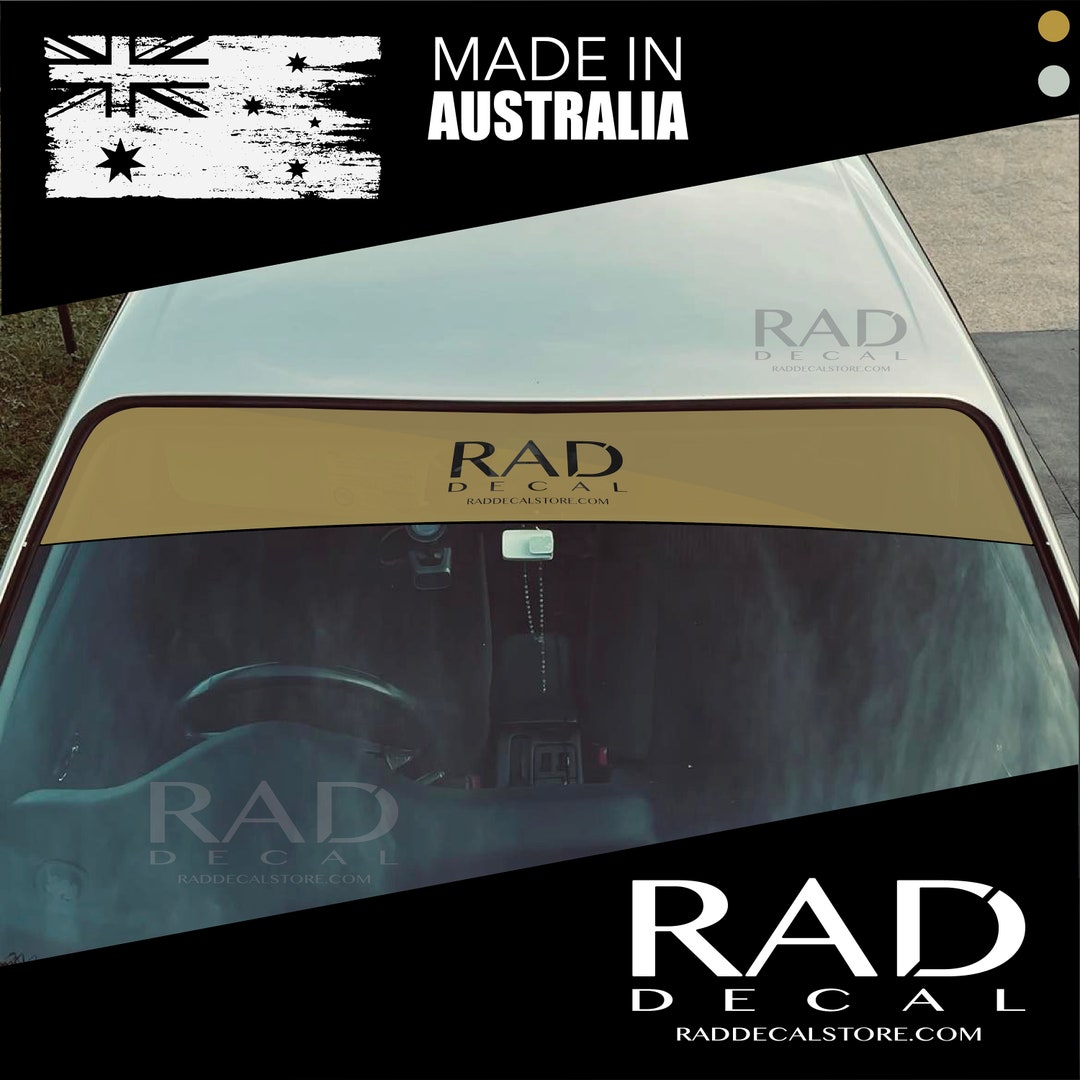 RAD Decal Sun Visor Strip Sunstrip Car Windshield Banner Vinyl Sticker ...
