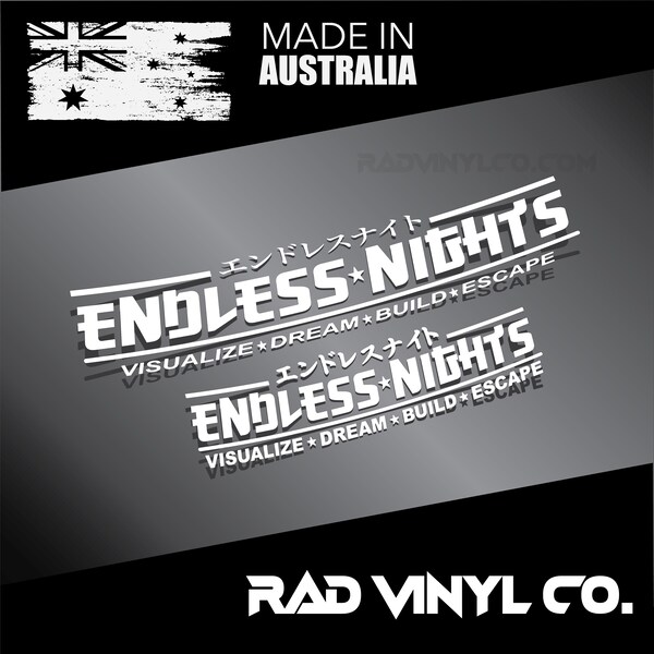 Endless Nights Car Stickers - Etsy