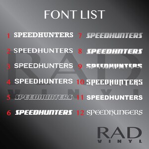 Custom TEXT Car Windshield Text Banner | Vinyl Sticker Decal - Etsy