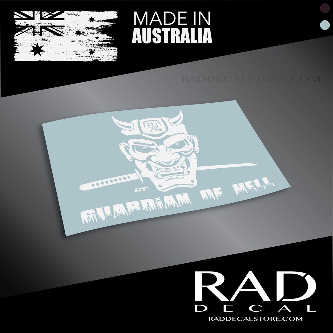 ONI Mask Japanese Demon guardian of Hell Vinyl Sticker Decal - Etsy ...