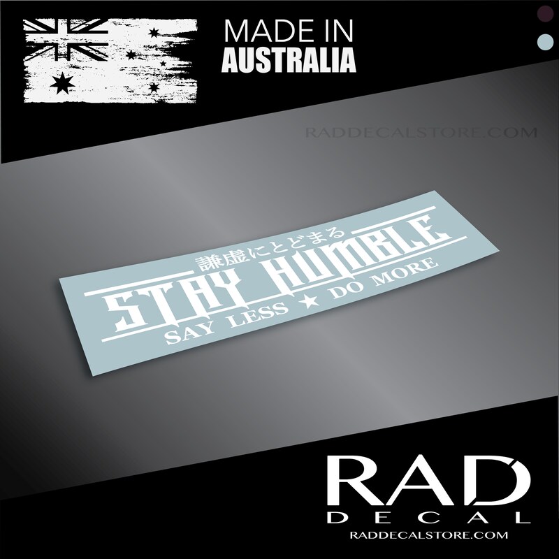 Stay Humble Decal - Etsy