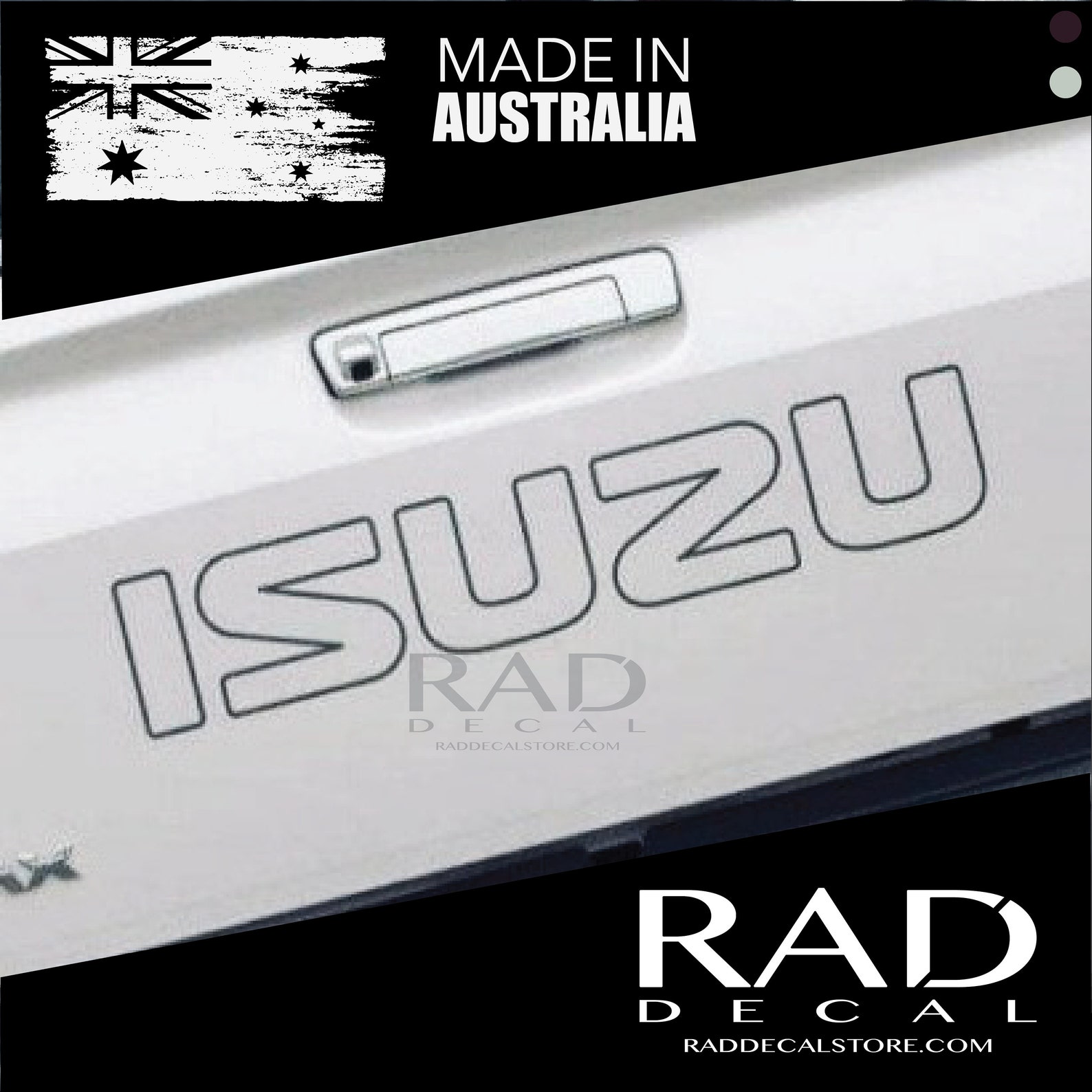 ISUZU D-max Outlined Cut Tailgate Vinyl Sticker Decal - Etsy