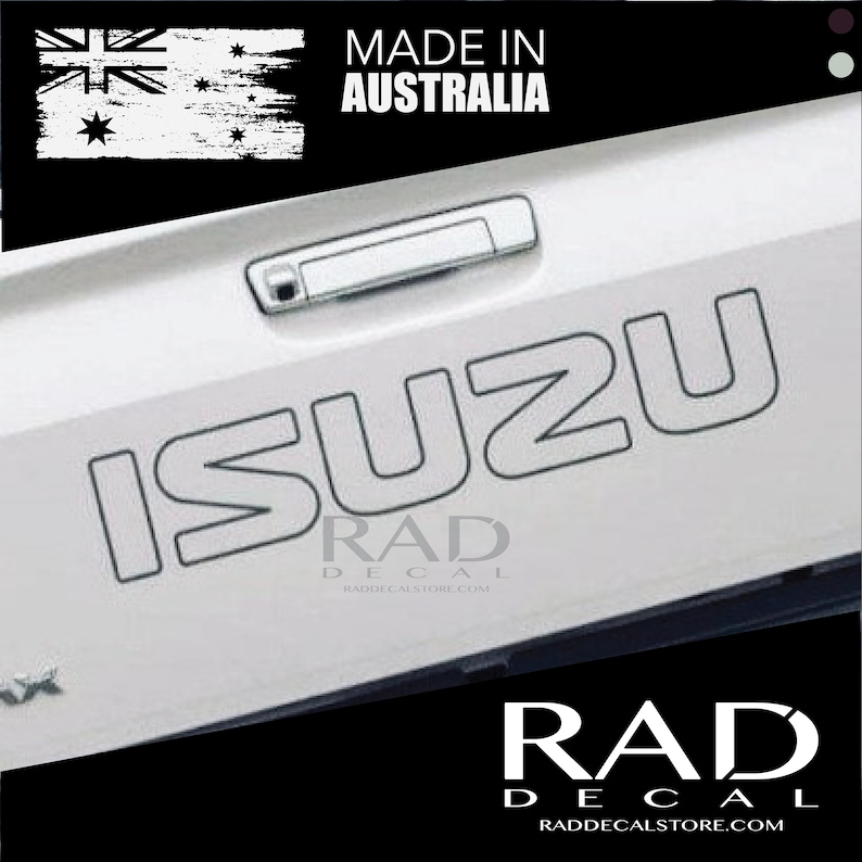 ISUZU D-max Outlined Cut Tailgate Vinyl Sticker Decal - Etsy