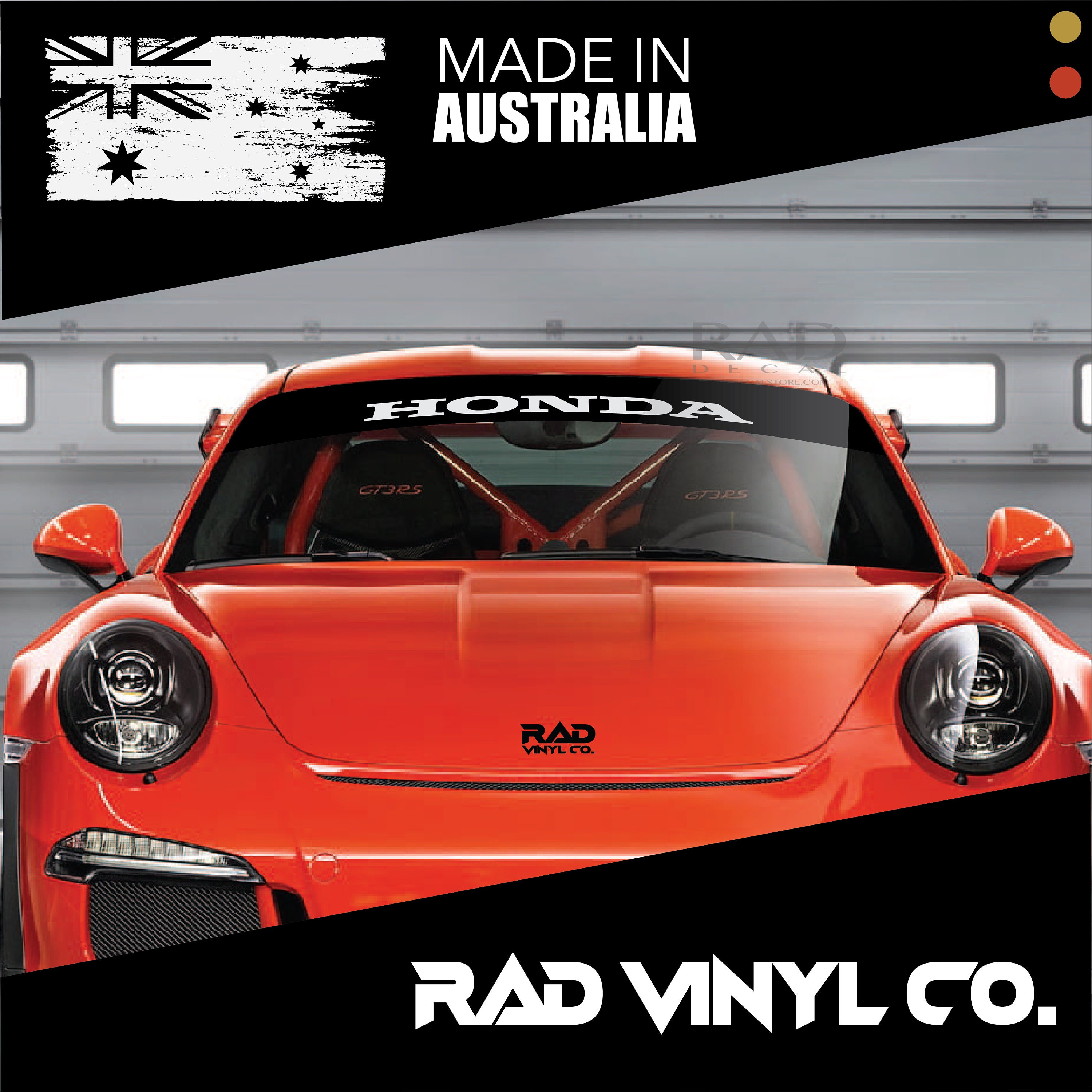 HONDA Car Windshield Banner Vinyl Sticker Decal - Etsy