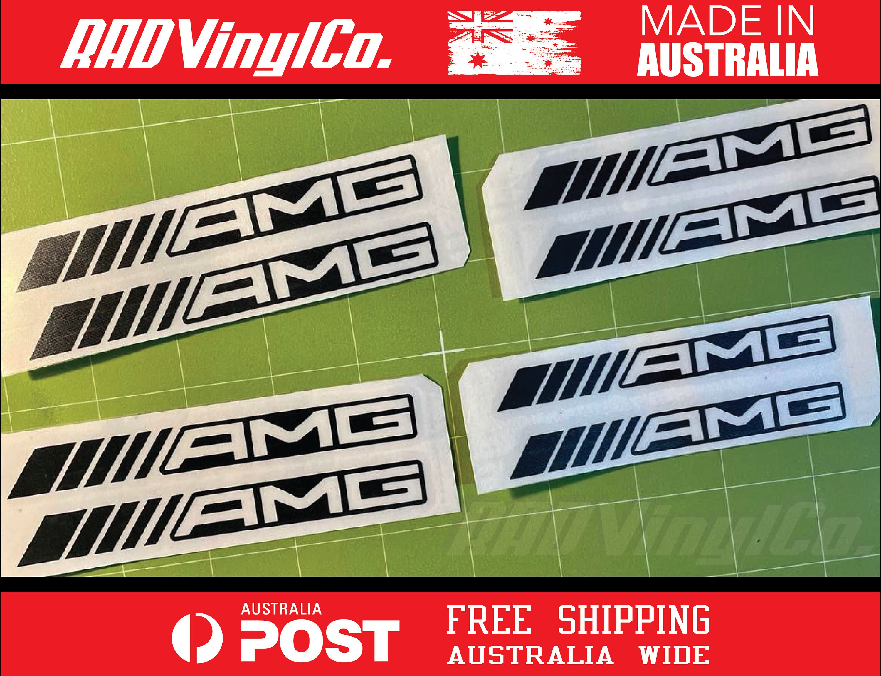 AMG Sticker Universal Car Sticker Mercedes Badge Door Handle Vinyl ...