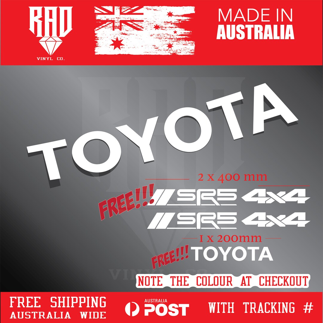 TOYOTA Hilux (2004 to Present) Tailgate | Vinyl Sticker Decal - Etsy