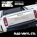 ISUZU D-max Outlined Cut Tailgate Vinyl Sticker Decal - Etsy