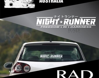 Night Runner Decal - Etsy