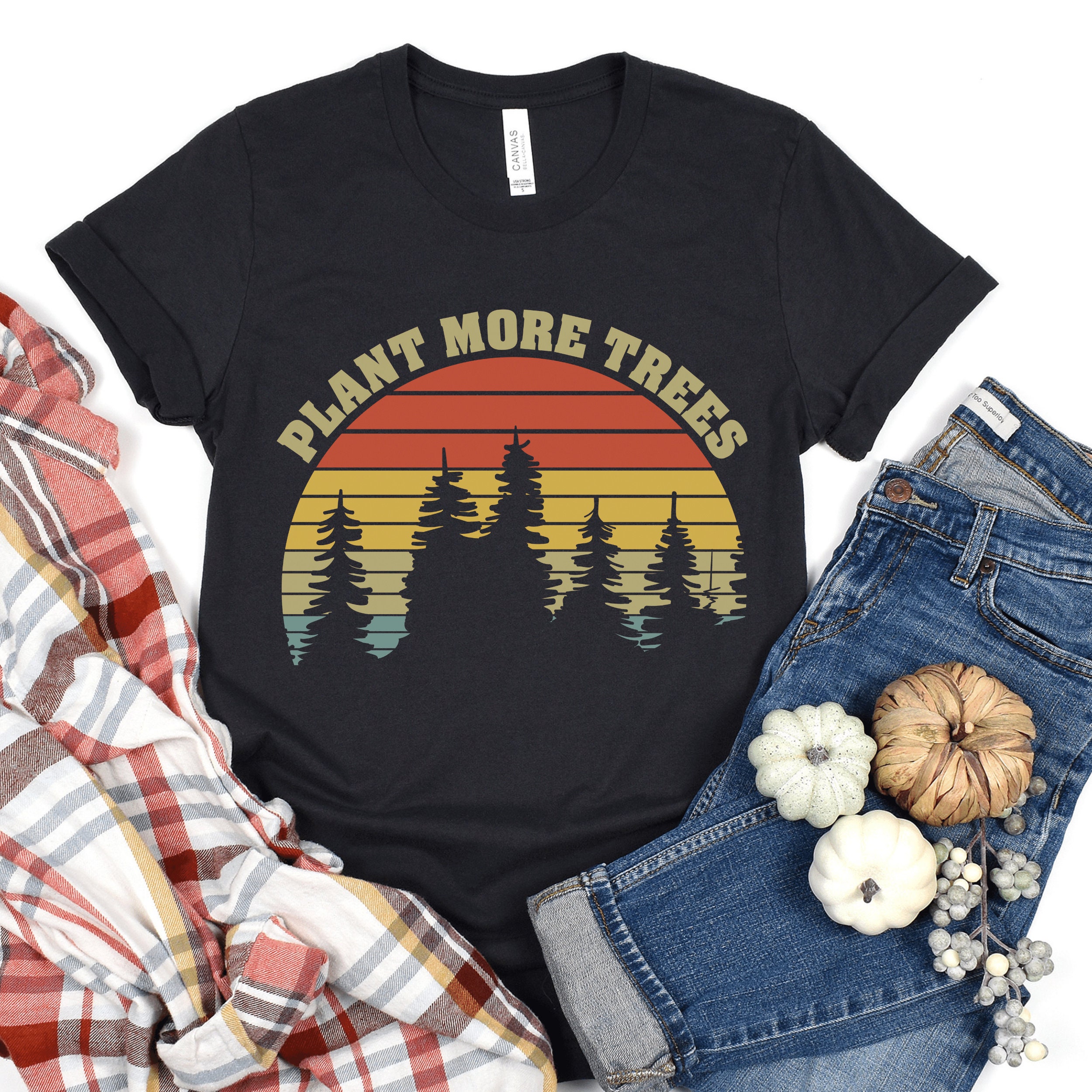 Plant More Trees Short Sleeve Tee Shirt Nature Lover Shirt - Etsy
