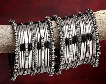 Black Indian Bangle - Etsy