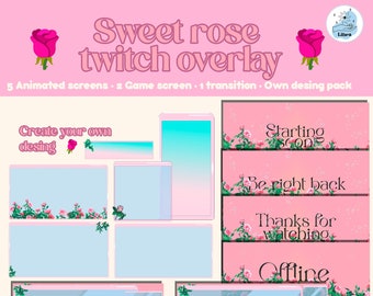 Stream Overlay Rose - Etsy