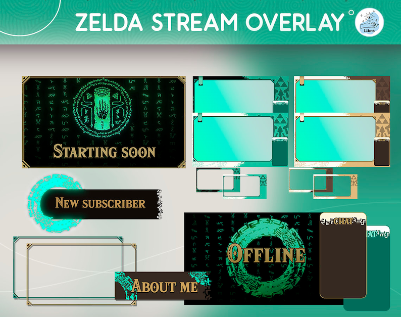Stream Overlay Zelda, Zelda Tears of the Kingdom, Animated Alerts ...