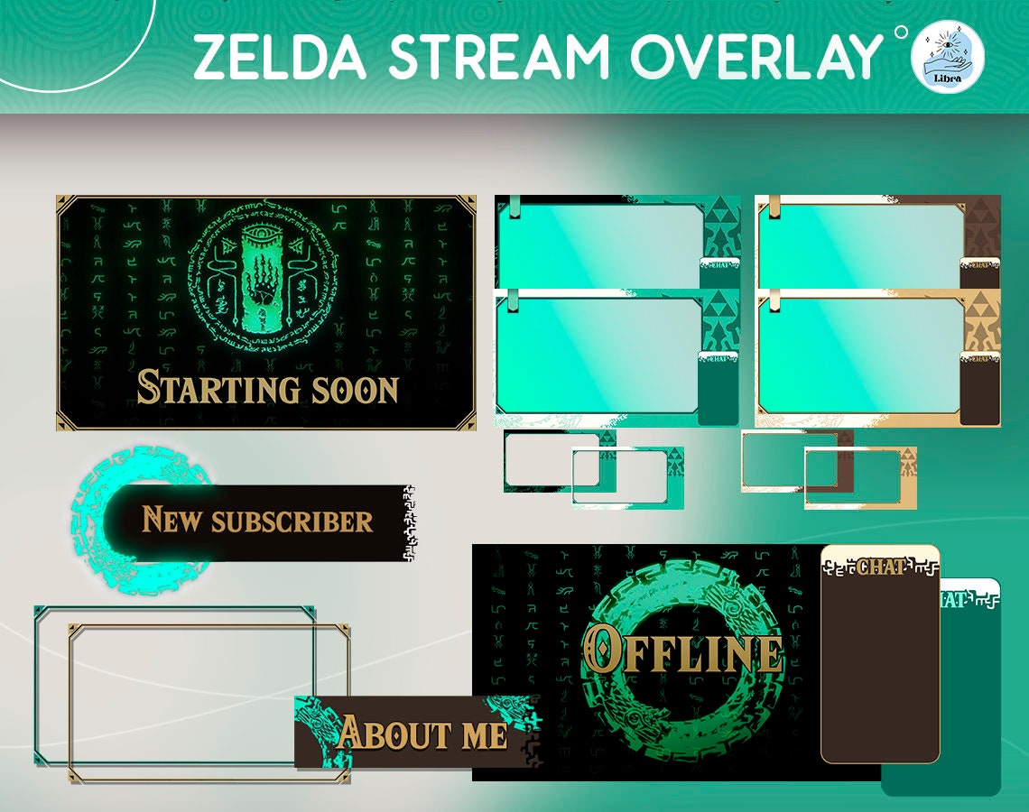 Stream Overlay Zelda, Zelda Tears of the Kingdom, Animated Alerts, Twitch Panels - Etsy Australia