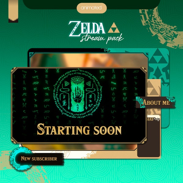 Zelda Twitch Overlay - Etsy