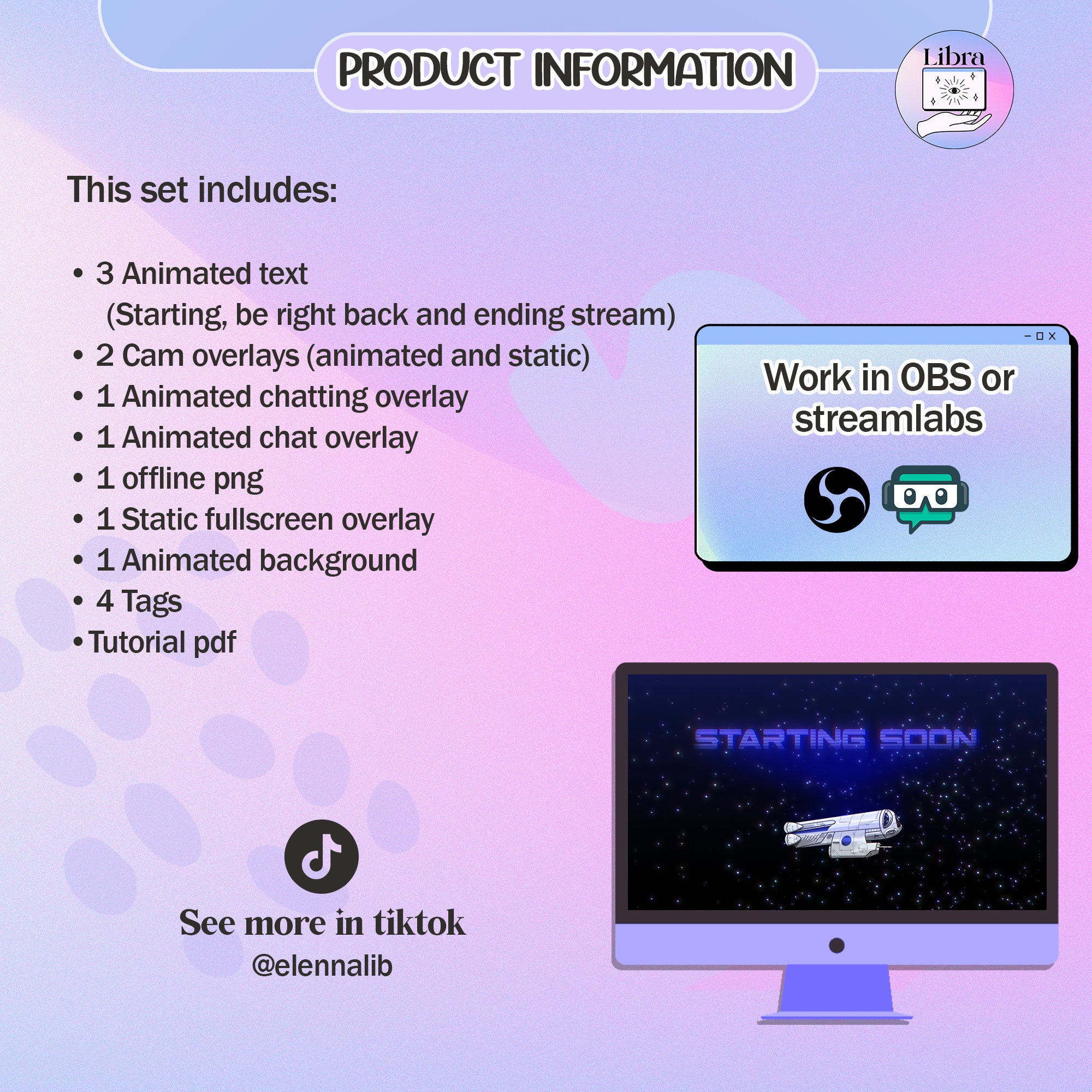 Stream Overlay Spaceship Starship, Animated Stream Pack / Galaxy - Etsy