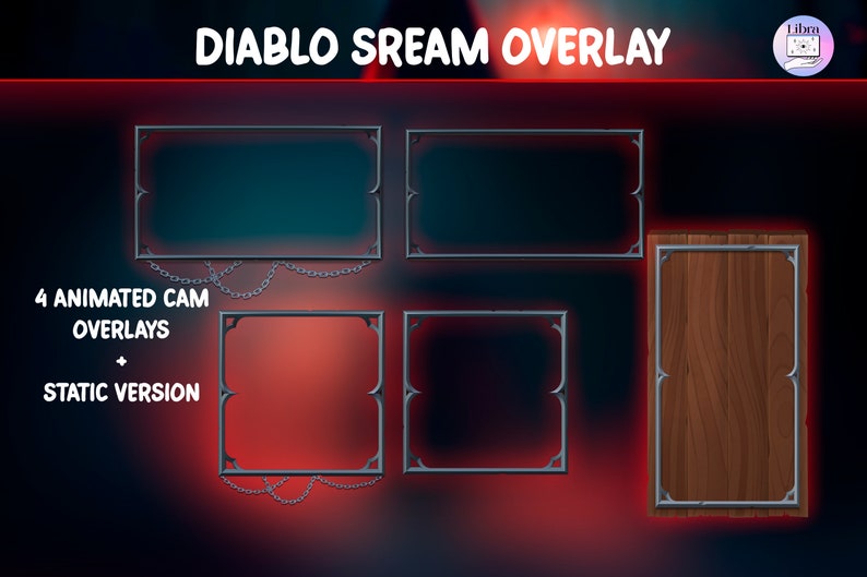 Stream Overlay Diablo, Diablo 4 Fantasy Goth Stream Package for ...