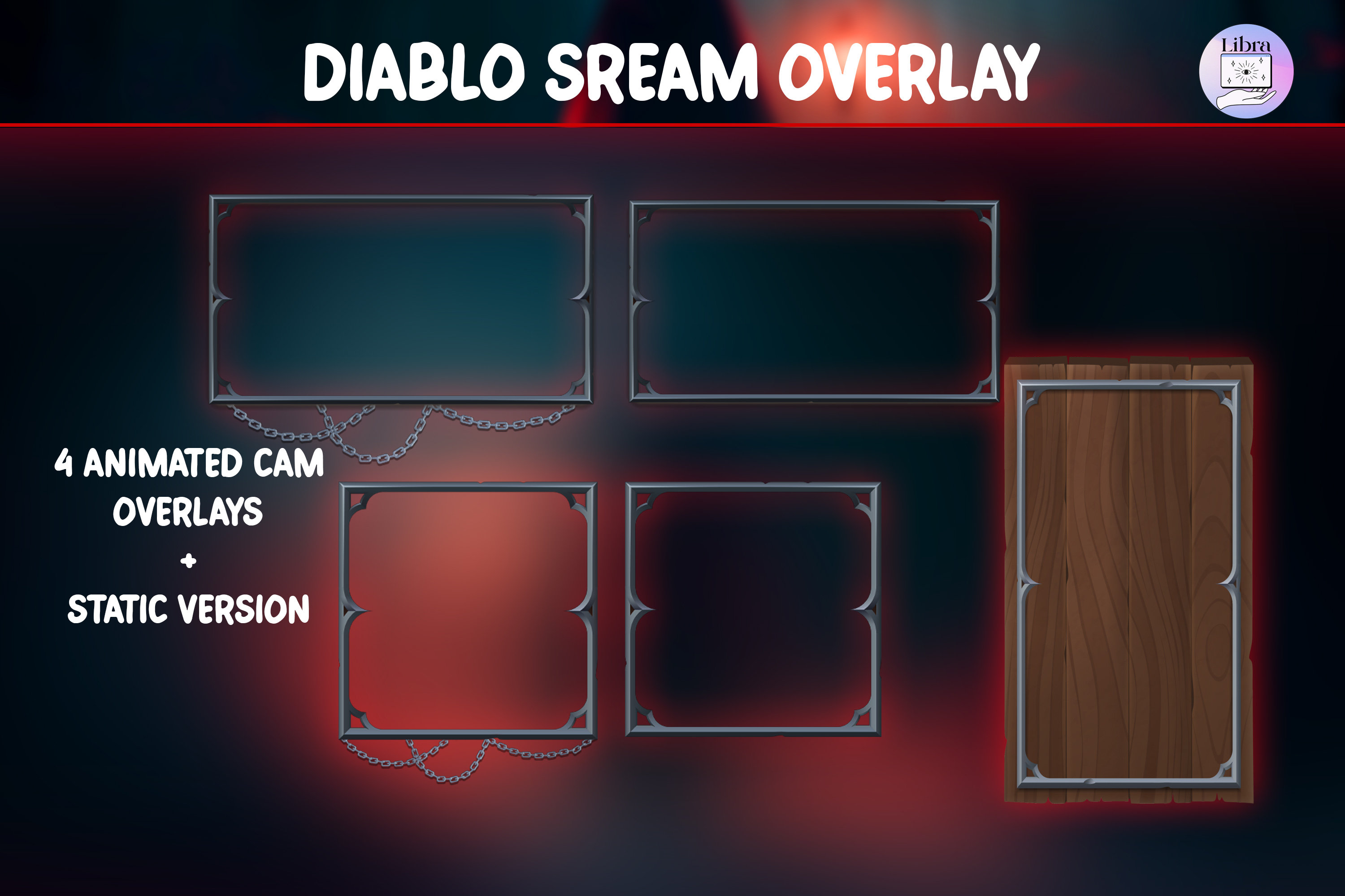 Stream Overlay Diablo, Diablo 4 Fantasy Goth Stream Package for ...