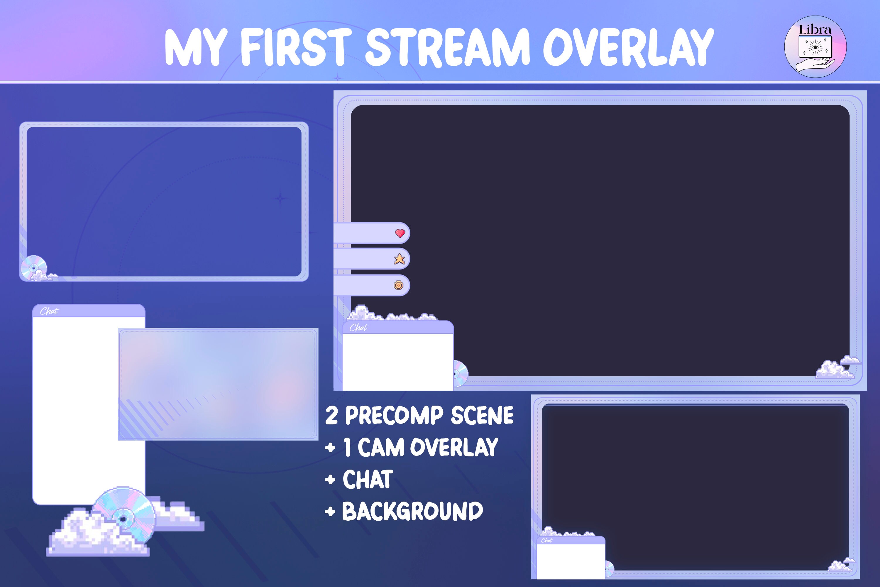Stream Overlay My First Stream, Animated Twitch Stream Overlay, Stinger ...