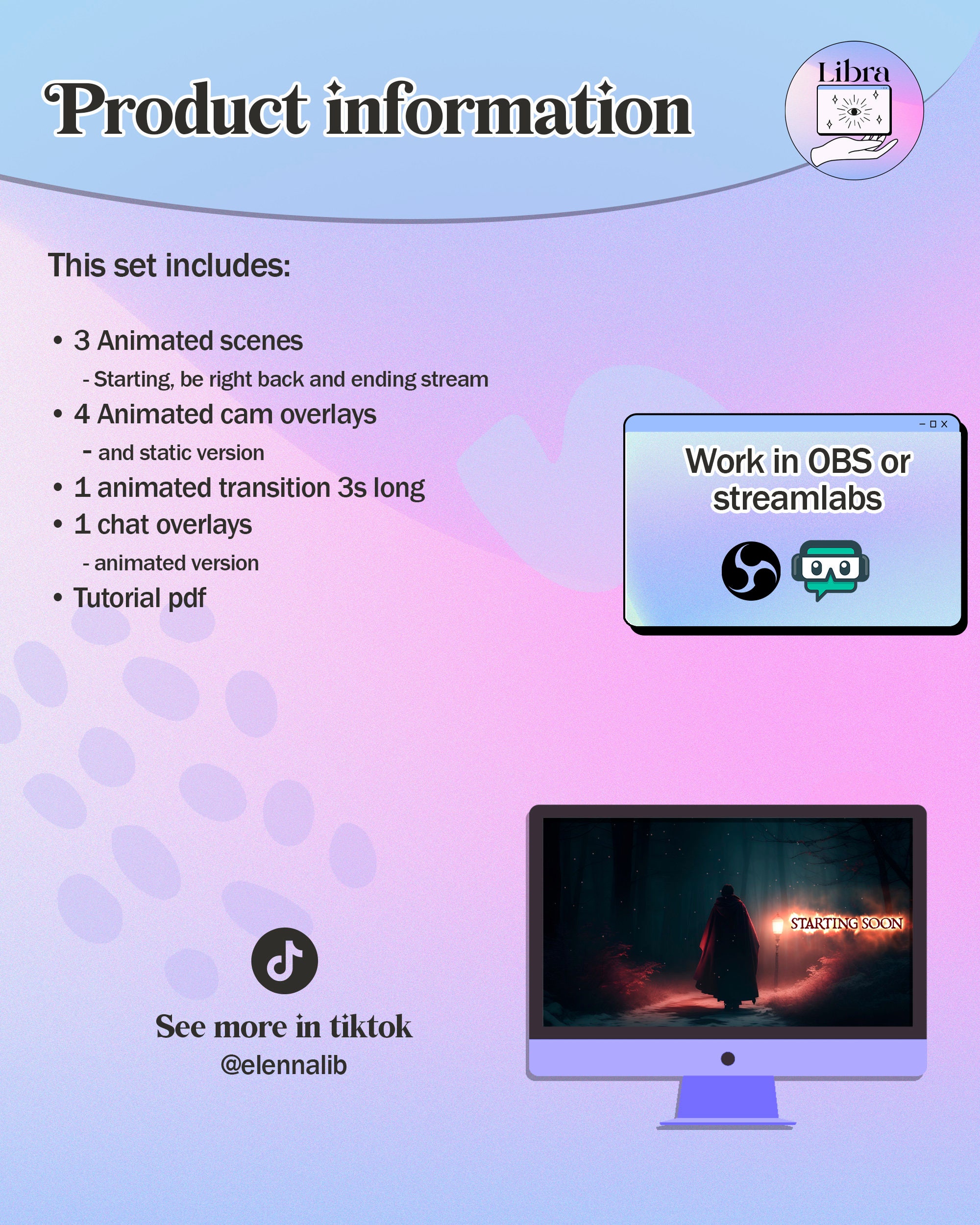 Stream Overlay Diablo, Diablo 4 Fantasy Goth Stream Package for ...