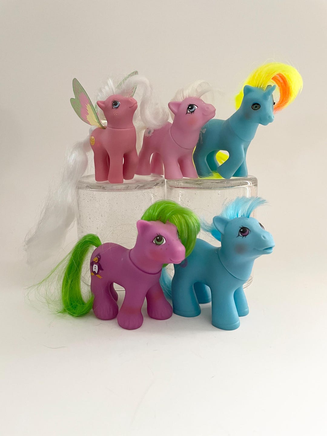 My Little Pony G1 “baby” Waddles, Tiddlywinks, Lucky, “baby Beddy Bye ...