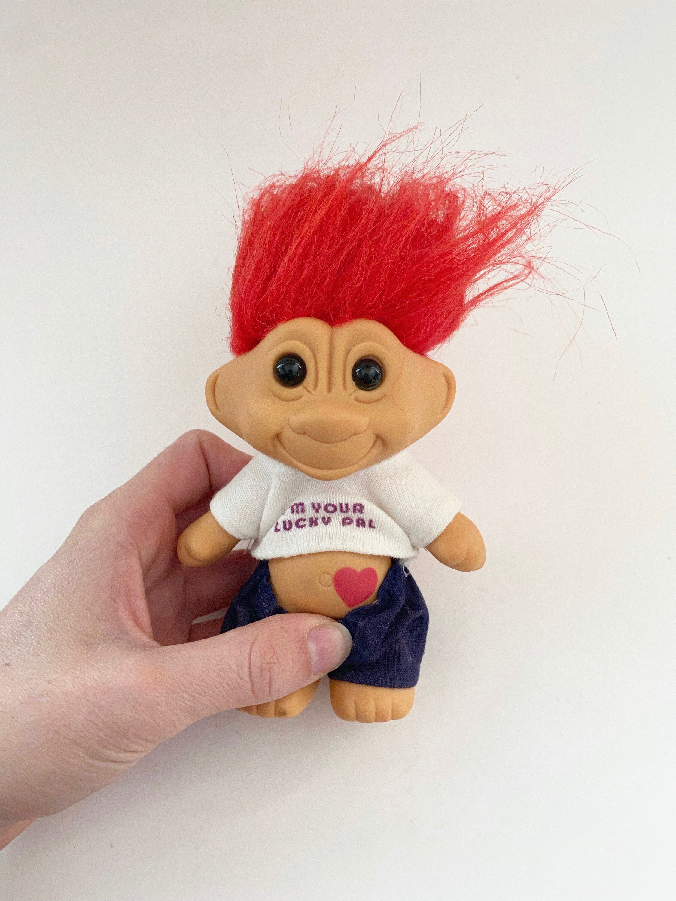 Troll Doll Red Hair I'm Your Lucky Pal 5" - Etsy