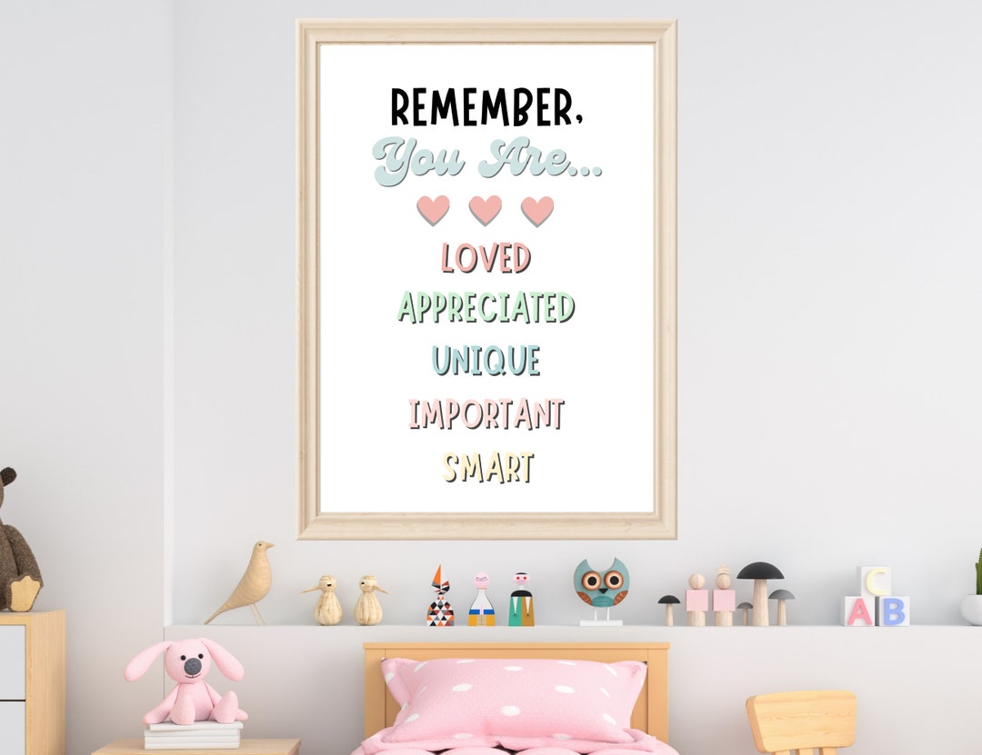 Remember You Are, Positive Affirmations, Classroom Decor, Affirmation ...