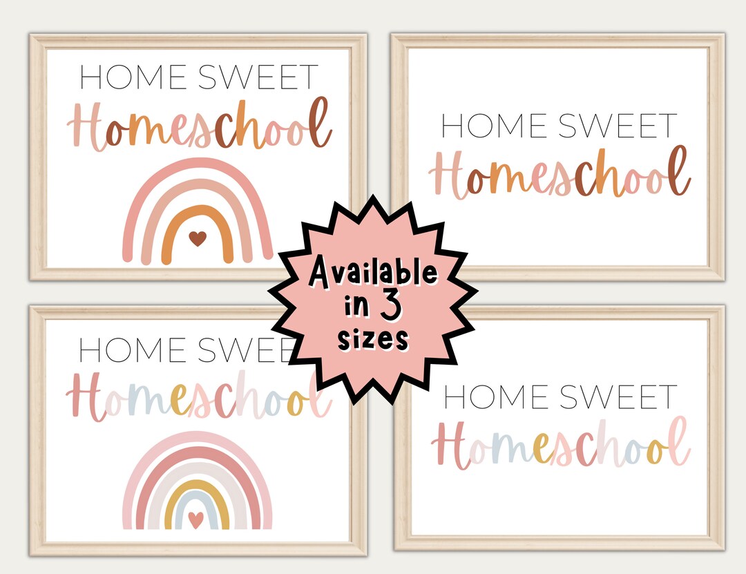 Home Sweet Homeschool, Homeschool Décor, Home Sweet Homeschool Digital ...