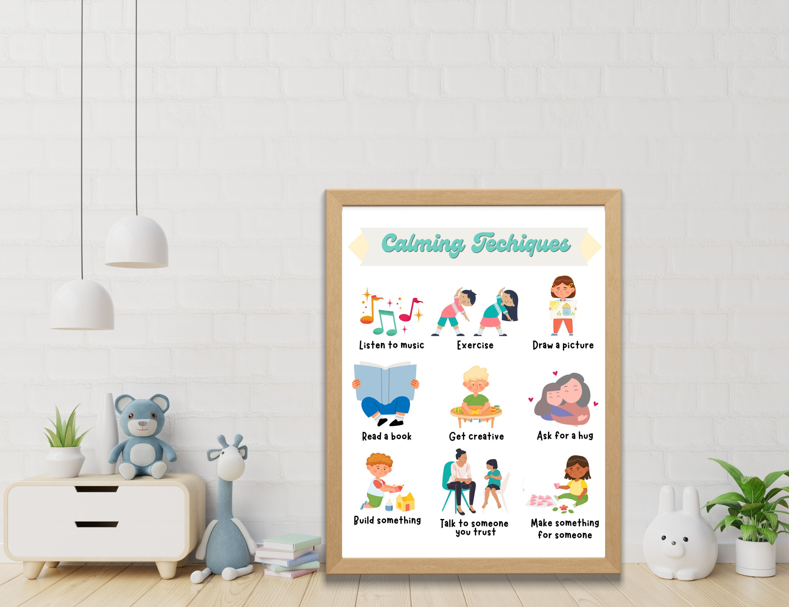 16 Calming Corner Posters Kit for Kids Calm Down Printable Homeschool ...