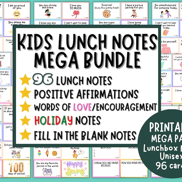 Lunch Box Cards - Etsy