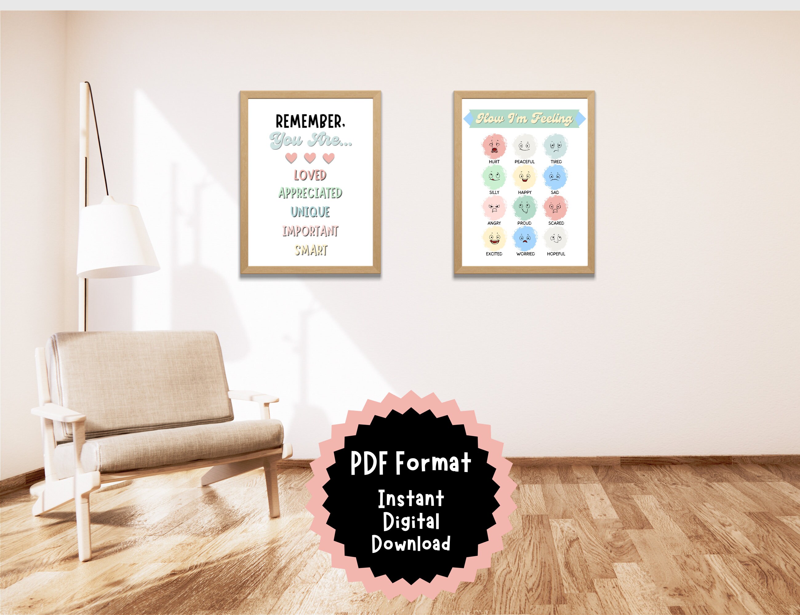 16 Calming Corner Posters Kit for Kids Calm Down Printable Homeschool ...