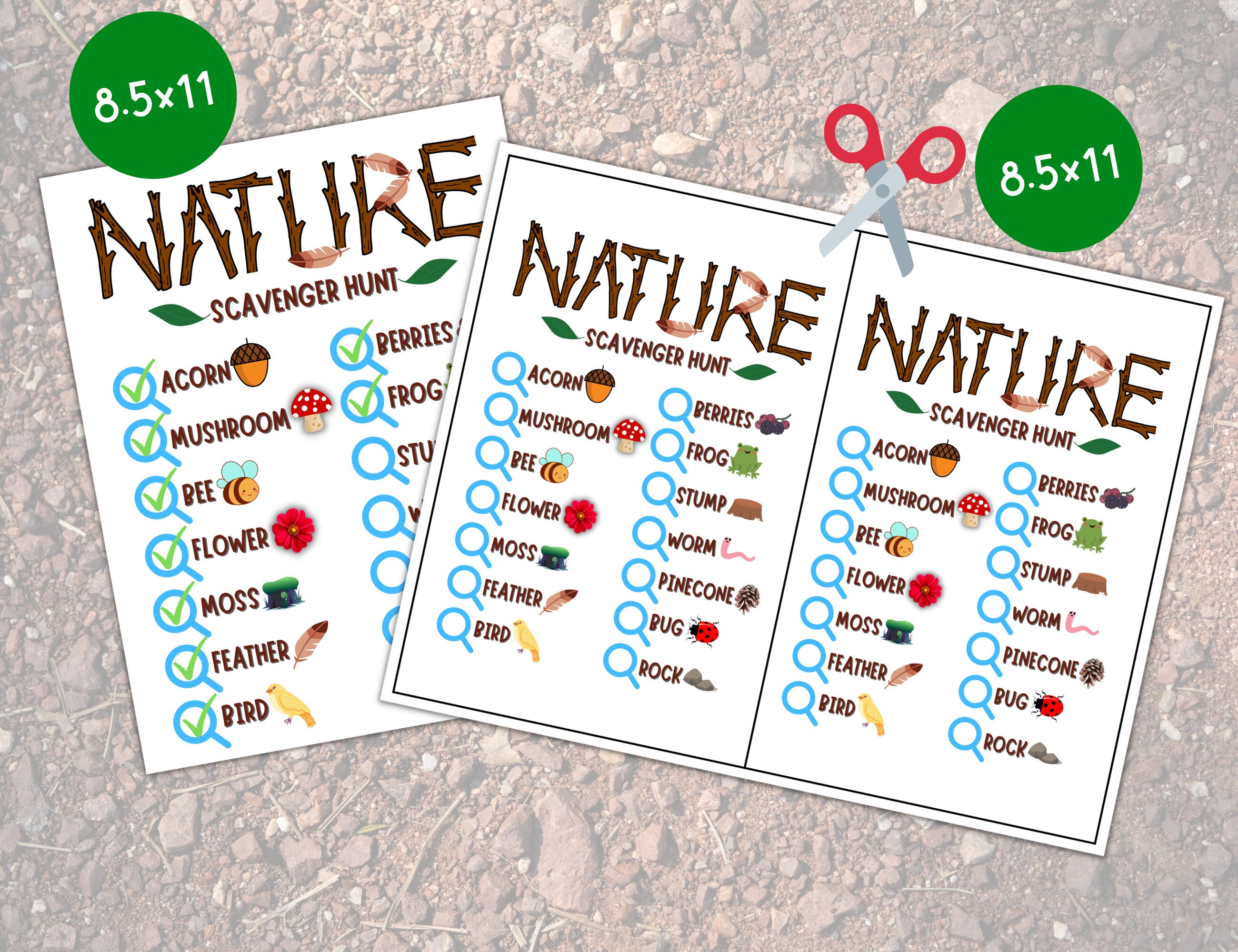 Outdoor Scavenger Hunt Nature Scavenger Hunt Hiking Kid Activity ...