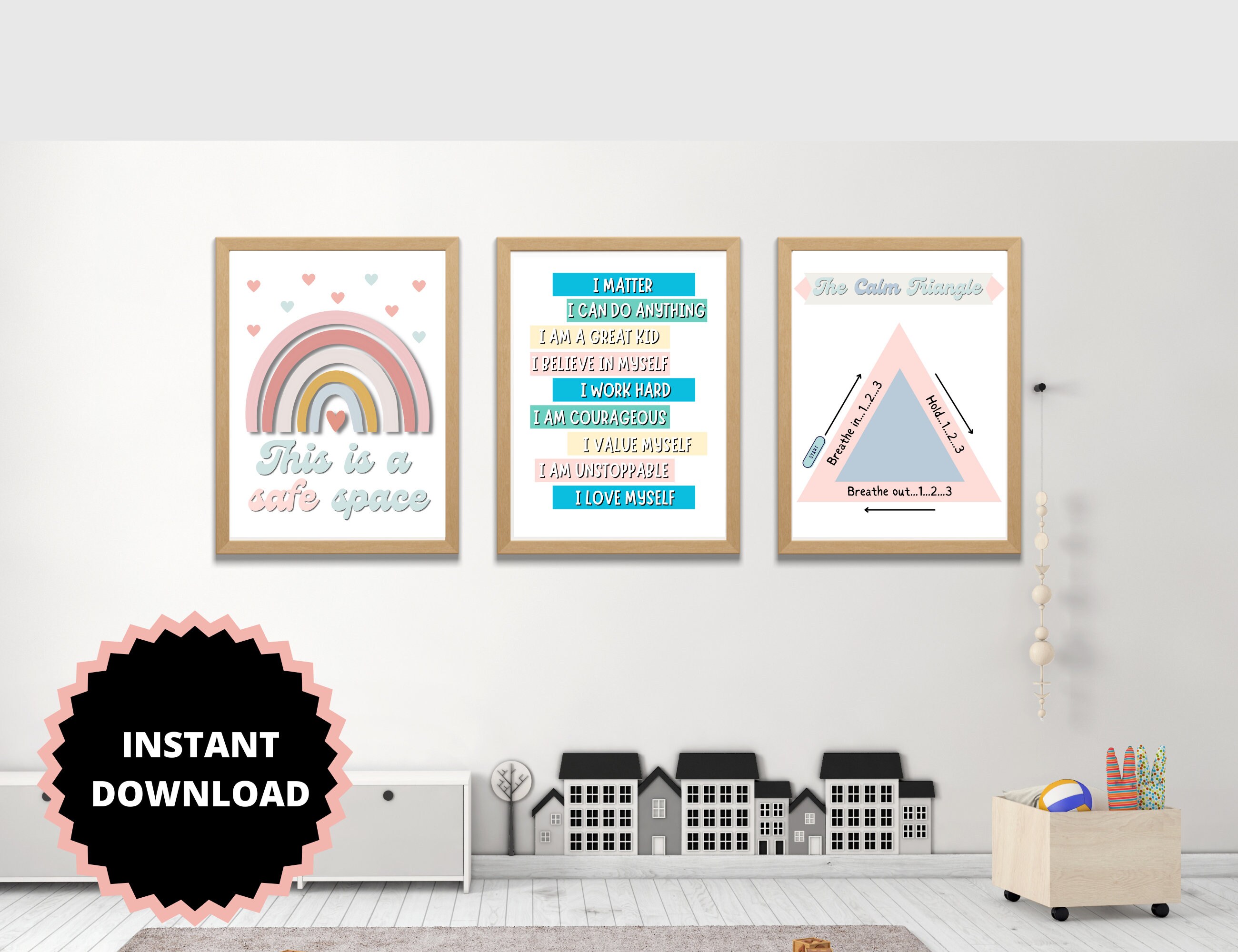 16 Calming Corner Posters Kit for Kids Calm Down Printable Homeschool ...