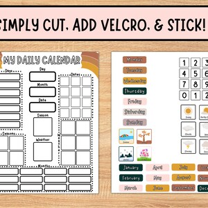 Circle Time Morning Board Homeschool Calendar Kids Daily Calendar ...