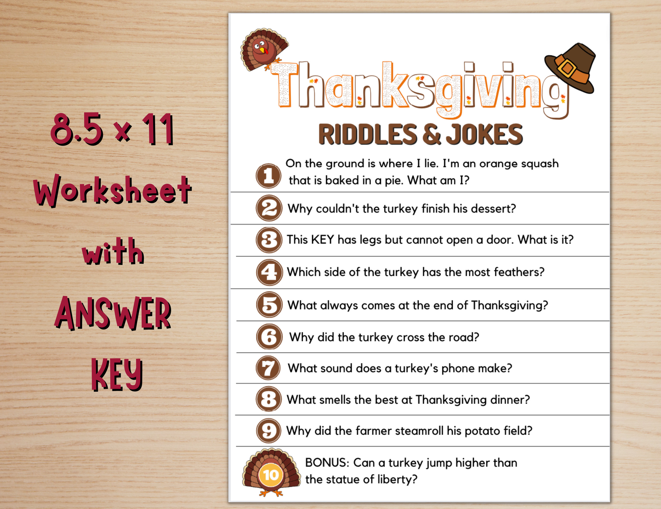 Thanksgiving Riddle Me This, Thanksgiving Trivia Game, Thanksgiving ...