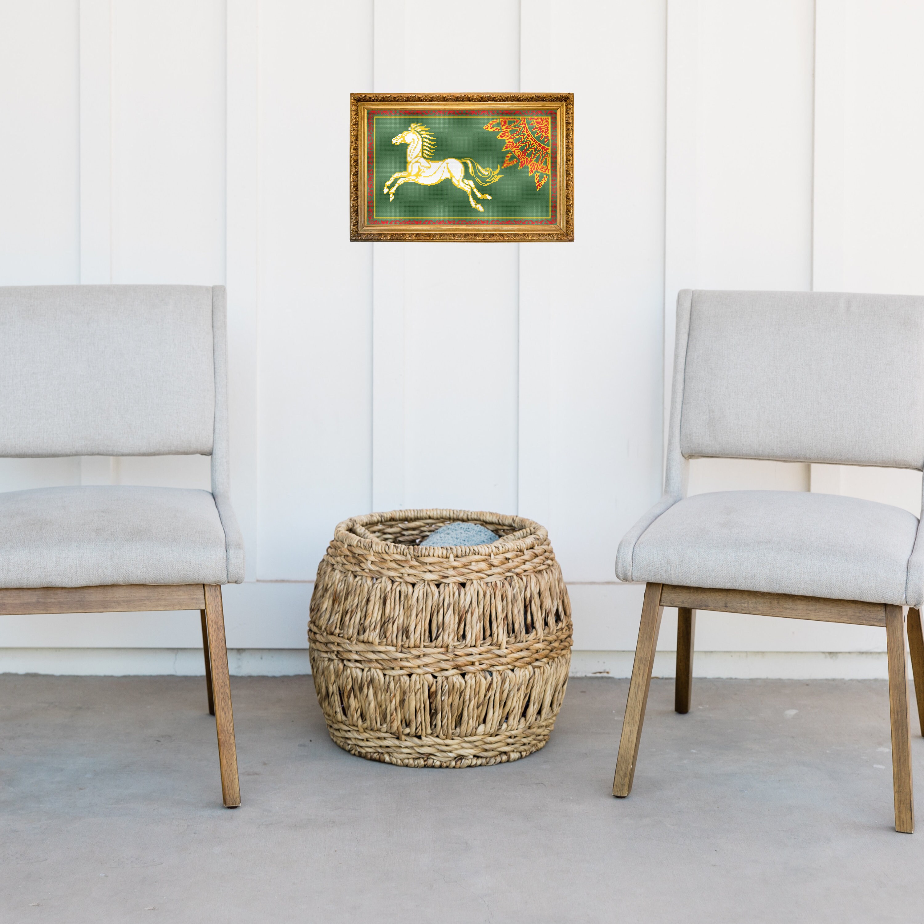 Rohan Flag Cross Stitch Pattern Lord of the Rings Tolkien Collection ...