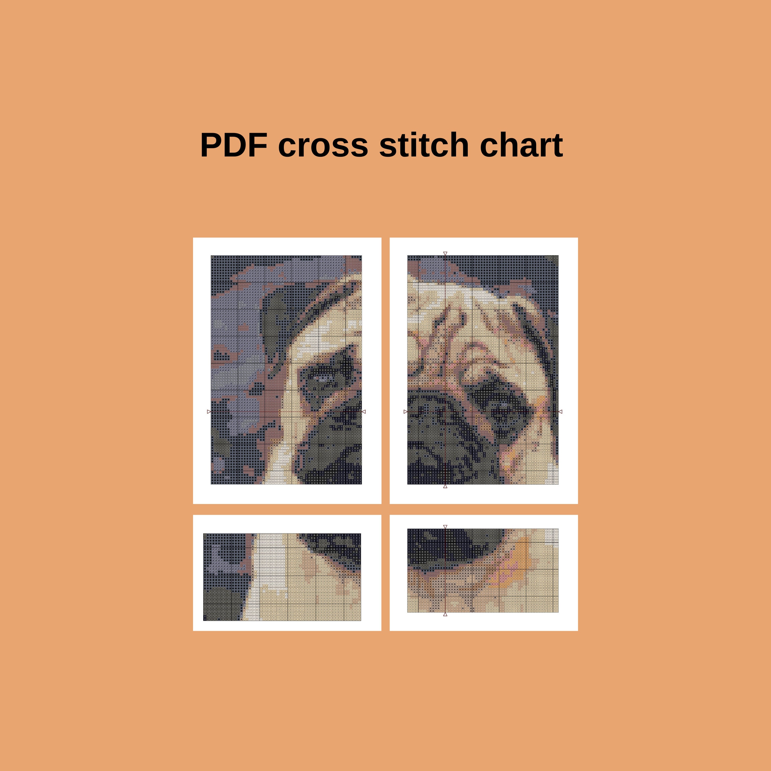 Cross Stitch Pattern Lord of the Rings GOLLUM Tolkien - Etsy