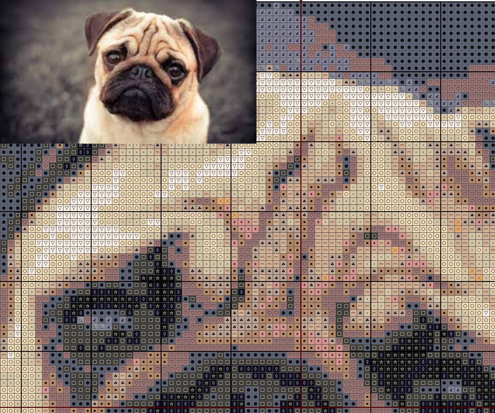 Personalized Custom Cross Stitch Pattern, Your Pet Photo or Image ...