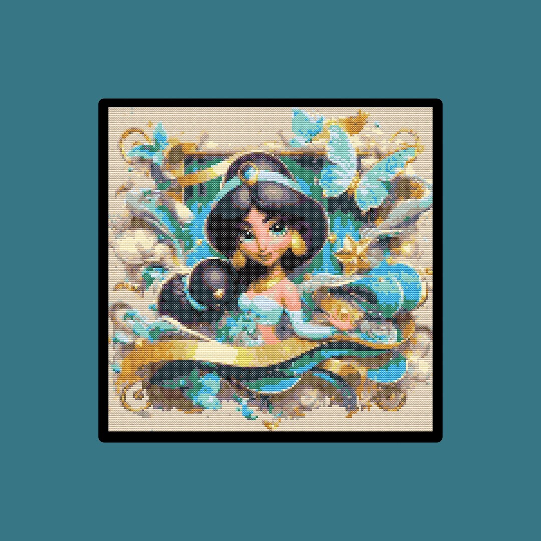 Jasmine Digital Cross Stitch Pattern Digital PDF and SVG Files Gift ...