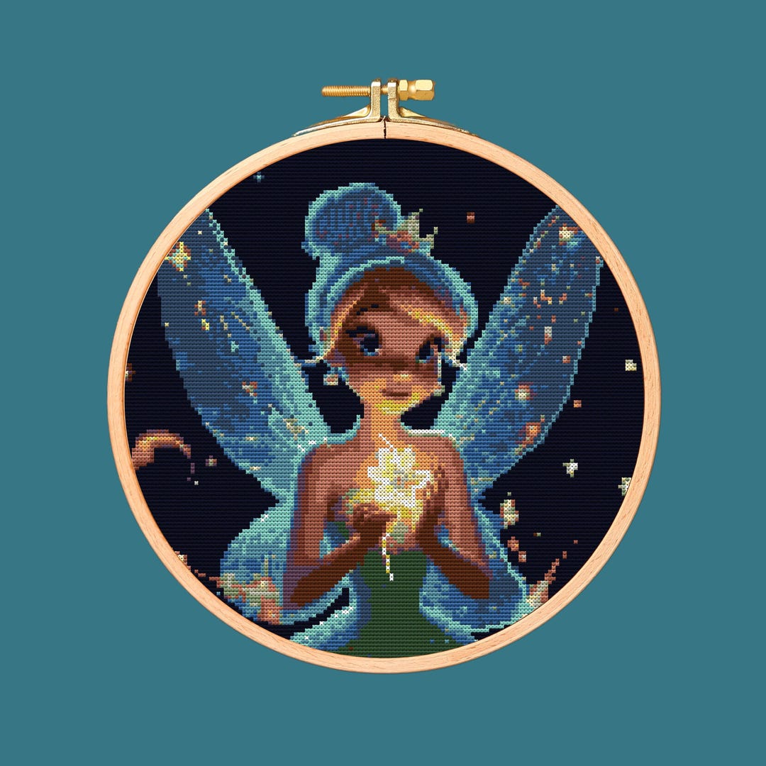 Tinker Bell Digital Cross Stitch Pattern Digital PDF and SVG Files Gift ...