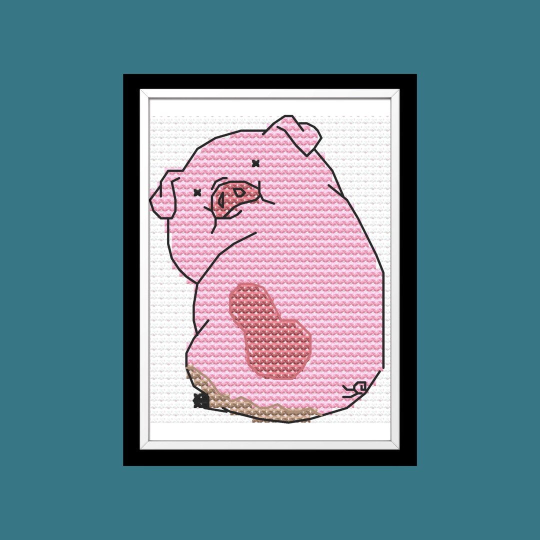 Gravity Falls Waddles Cross Stitch Pattern, Gravity Falls for Fans ...