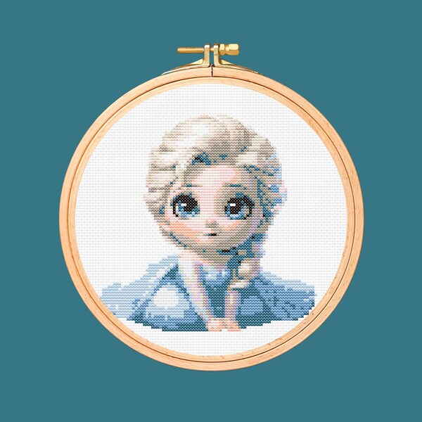 Elsa Cross Stitch - Etsy